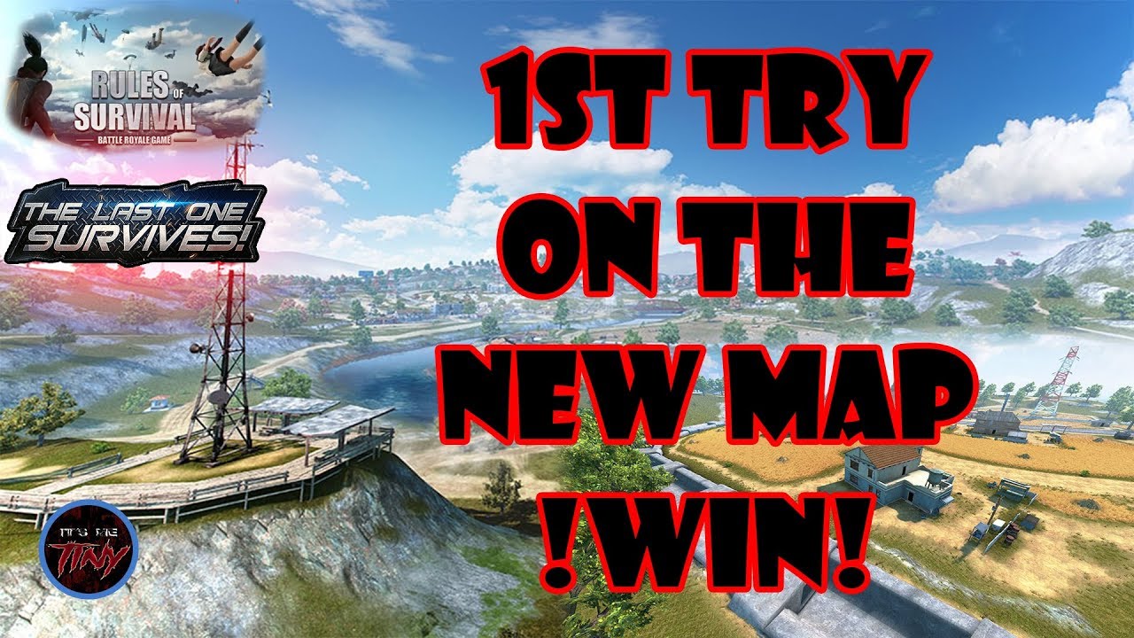 1st try on the new map !WIN! (Rules of Survival #9) - YouTube