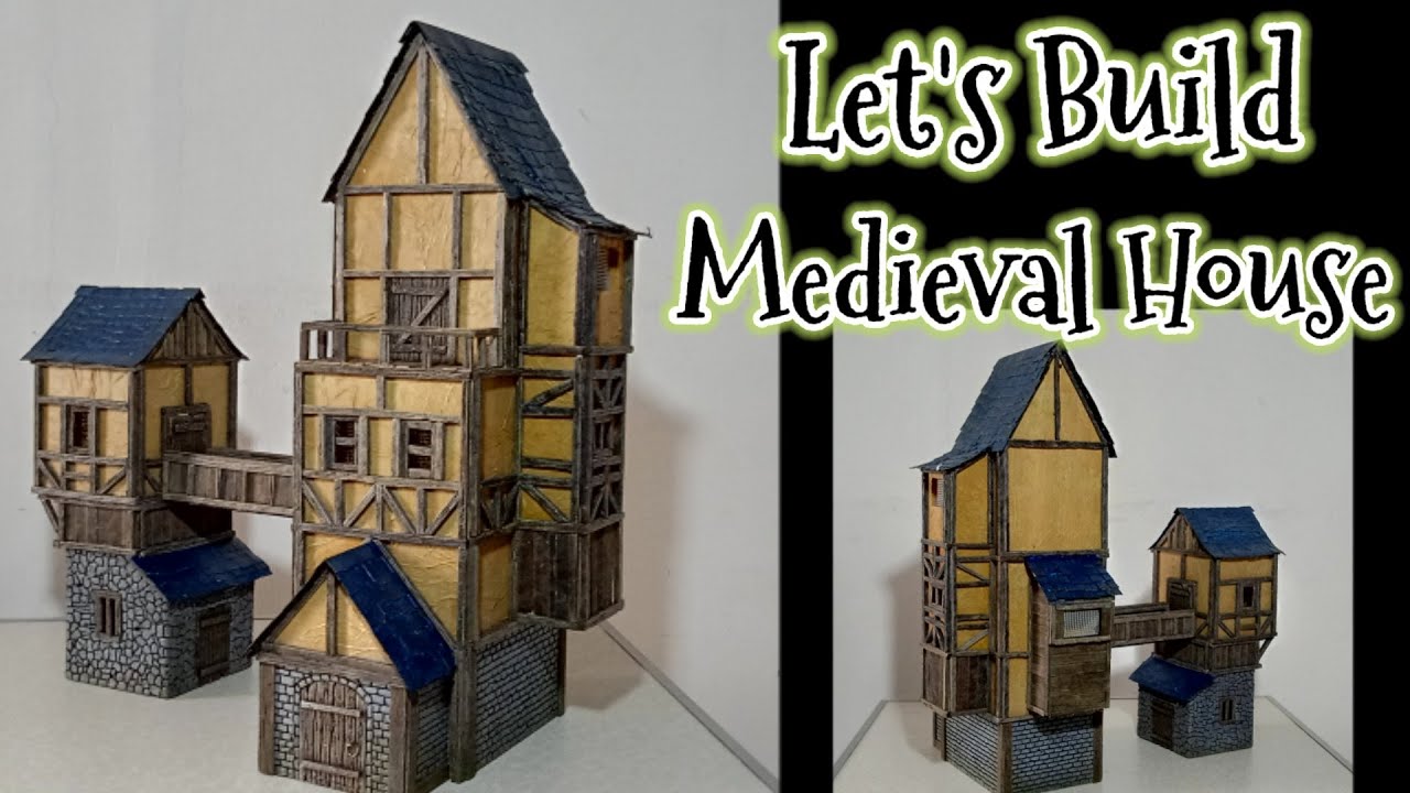 DIY Medieval House Miniature: A Step-by-Step Tutorial - YouTube