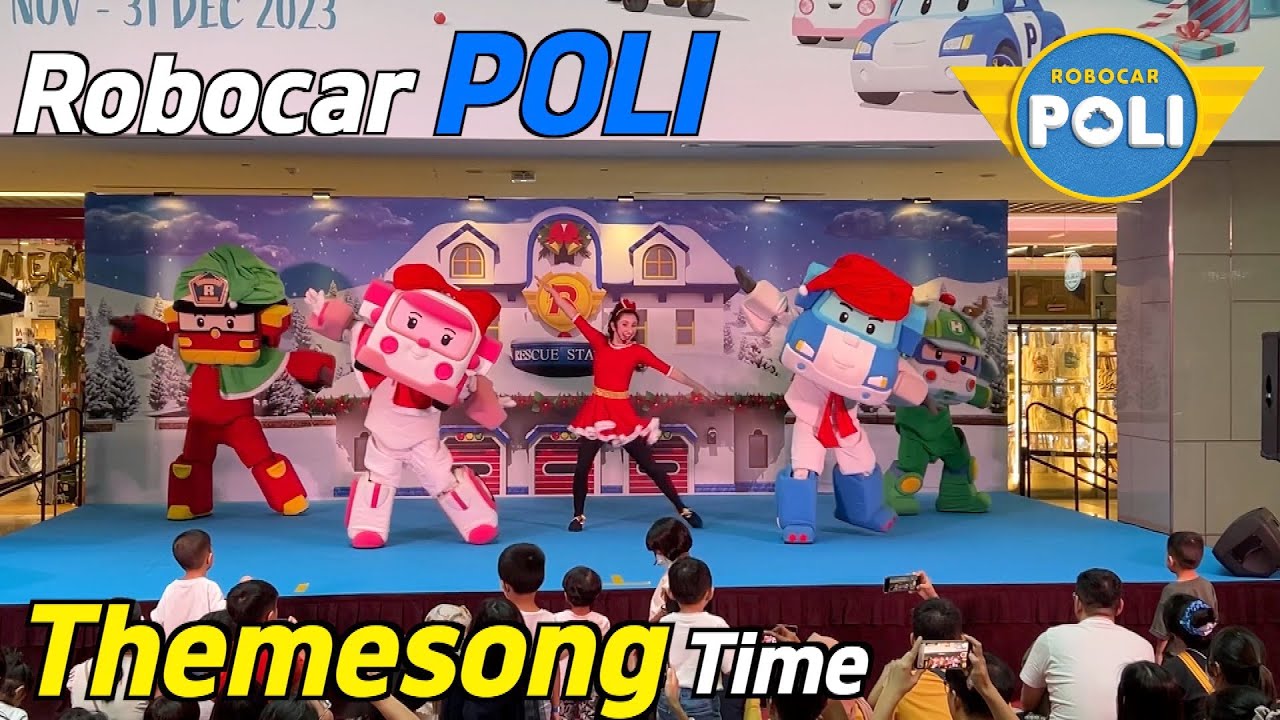 It’s Robocar POLI Themesong Time @ Kinex Singapore - YouTube