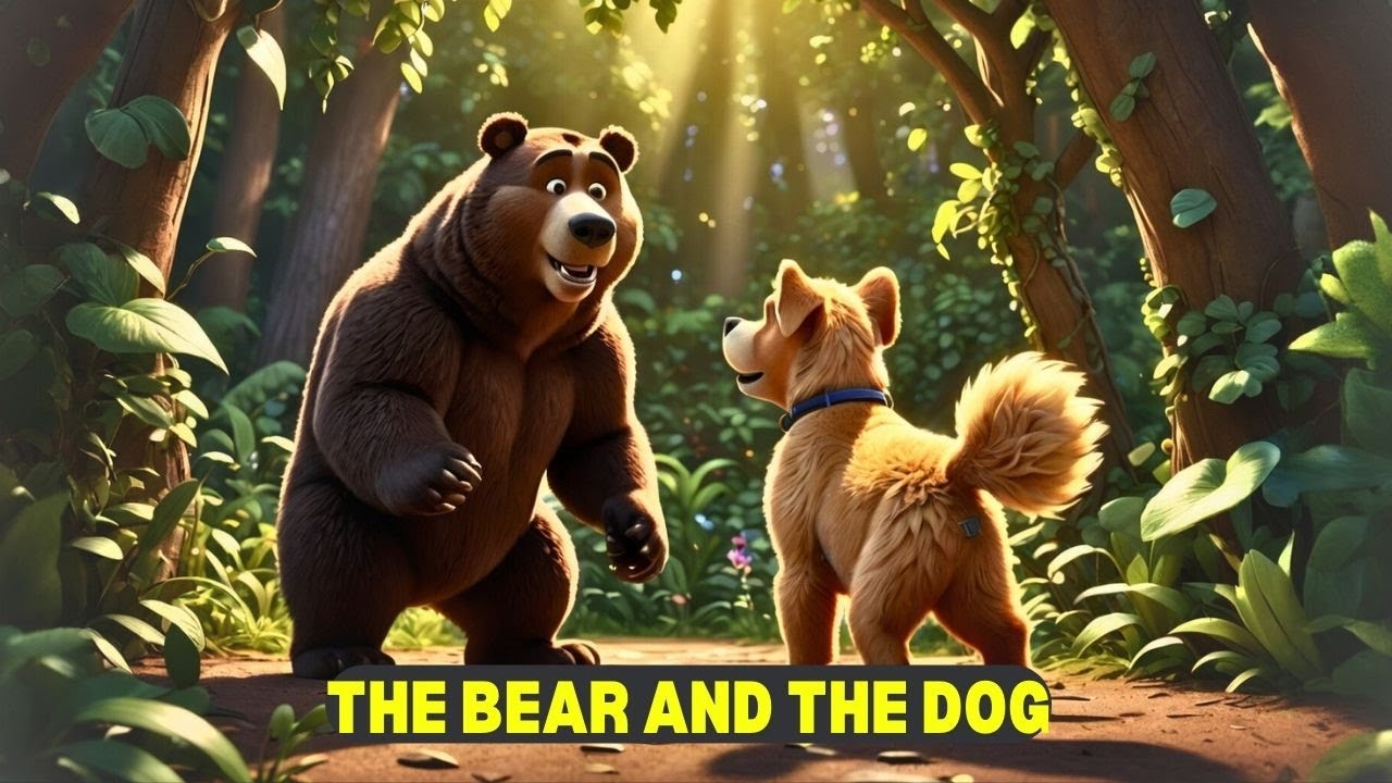 "The Bear and The Dog: Animation Video for Kids" - YouTube