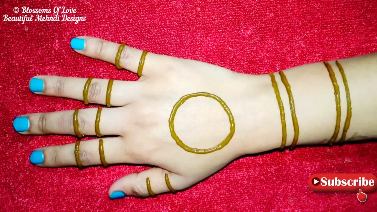 Easy Trick hand mehndi with Dots | Mehndi for Beginners | mehndi ...