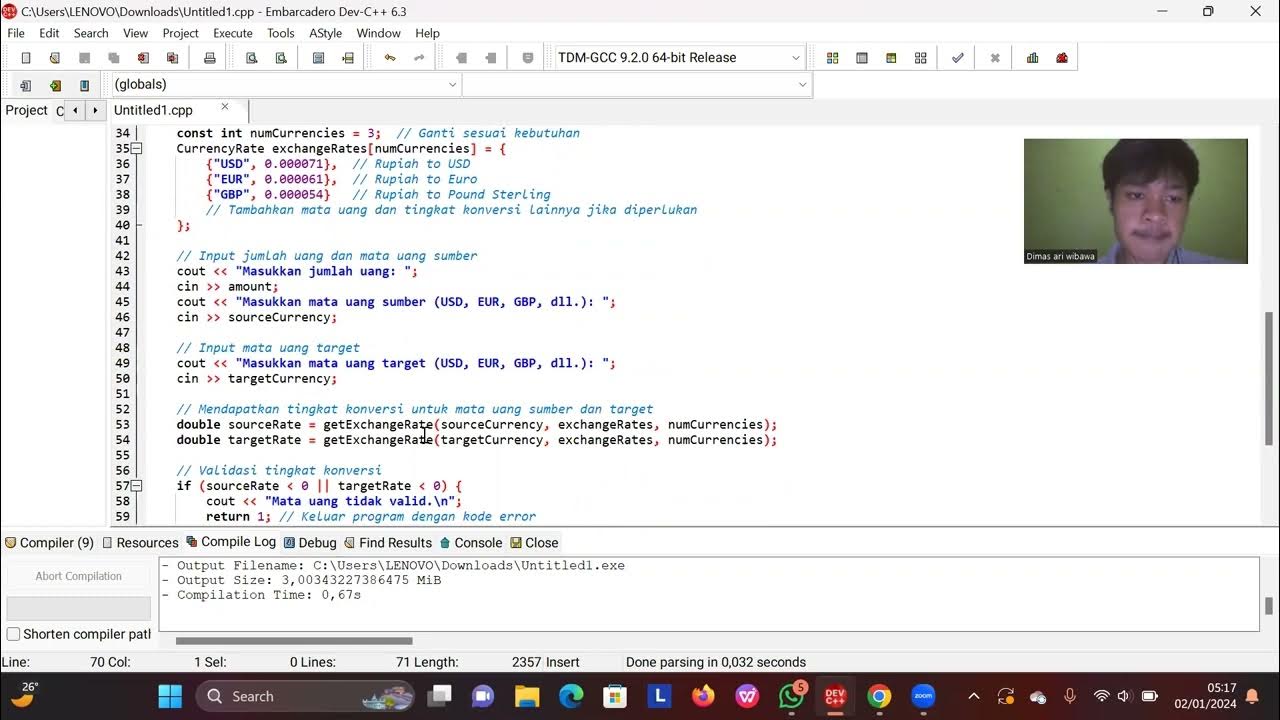 TUGAS UAS PEMROGRAMAN TERSTRUKTUR - YouTube