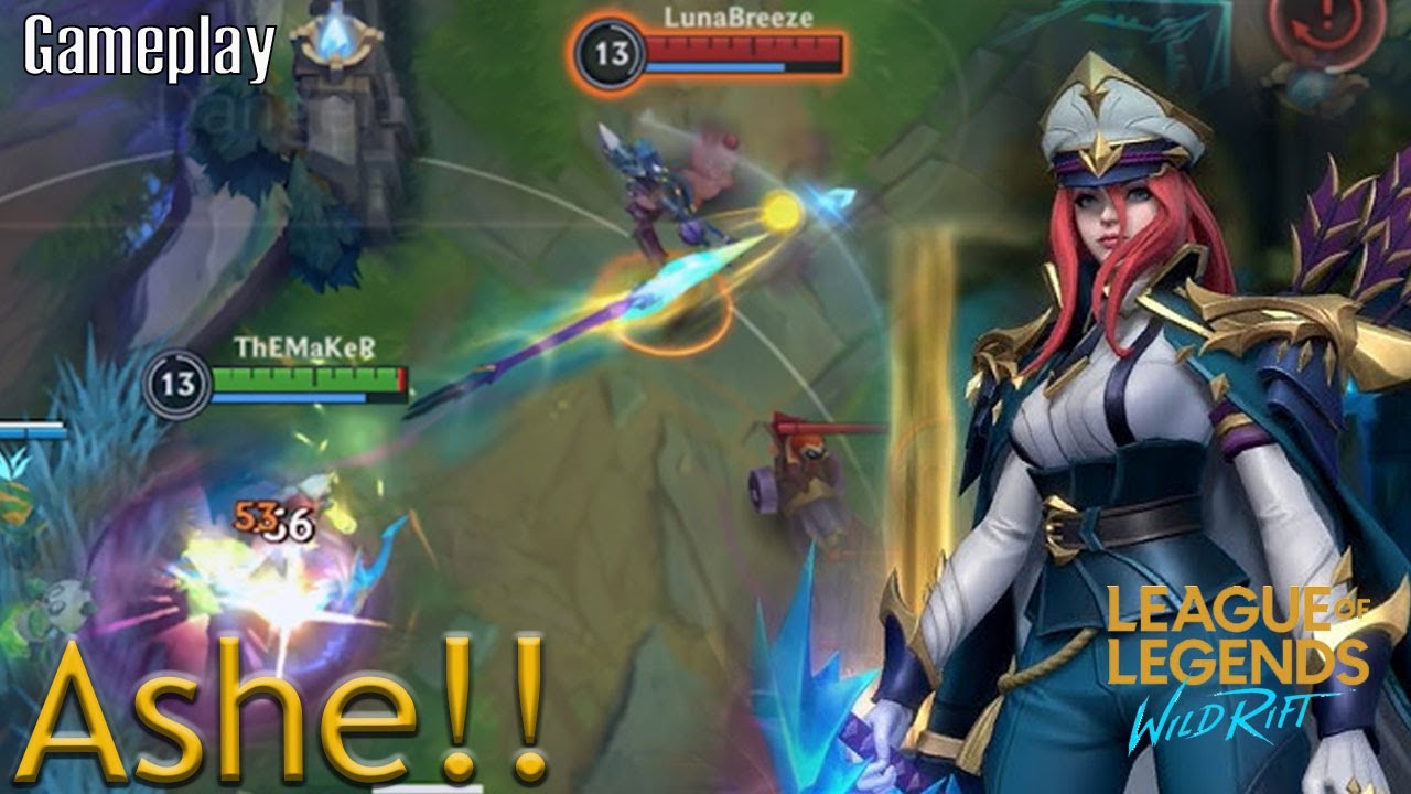 Wild Rift Ashe & Braum vs Jinx & Pyke Dragon lane (ADC) - YouTube
