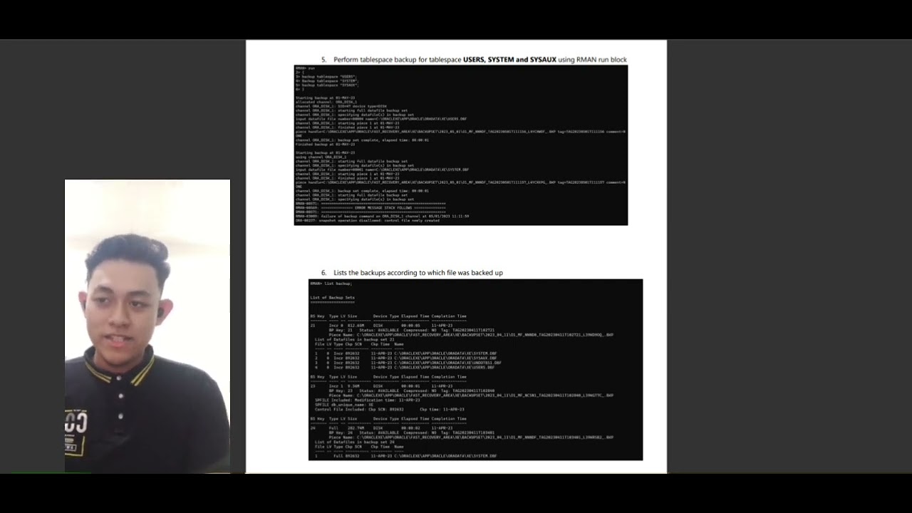 CASE STUDY PRESENTATION DATABASE ADMINSTRATION DFP40303 - YouTube