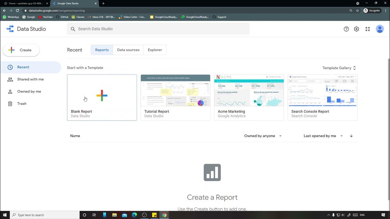 Explore and Create Reports with Data Studio | Qwiklabs [GSP409] - YouTube
