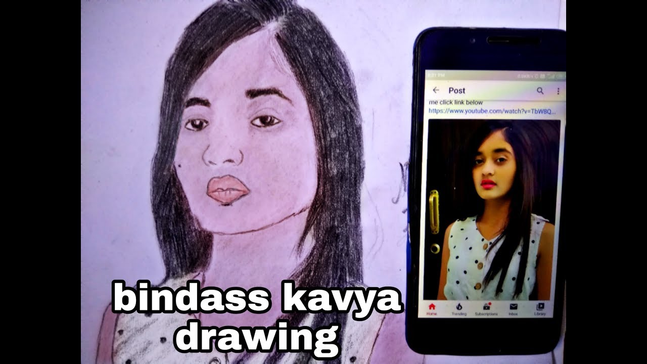 #BindassKavyadrawingpubgqueen bindass Kavya drawing - YouTube