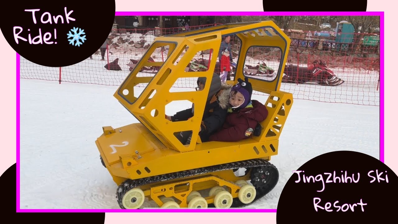 "Travis Explores Jingzhihu Ski Resort on an Exciting Children's Tank ...