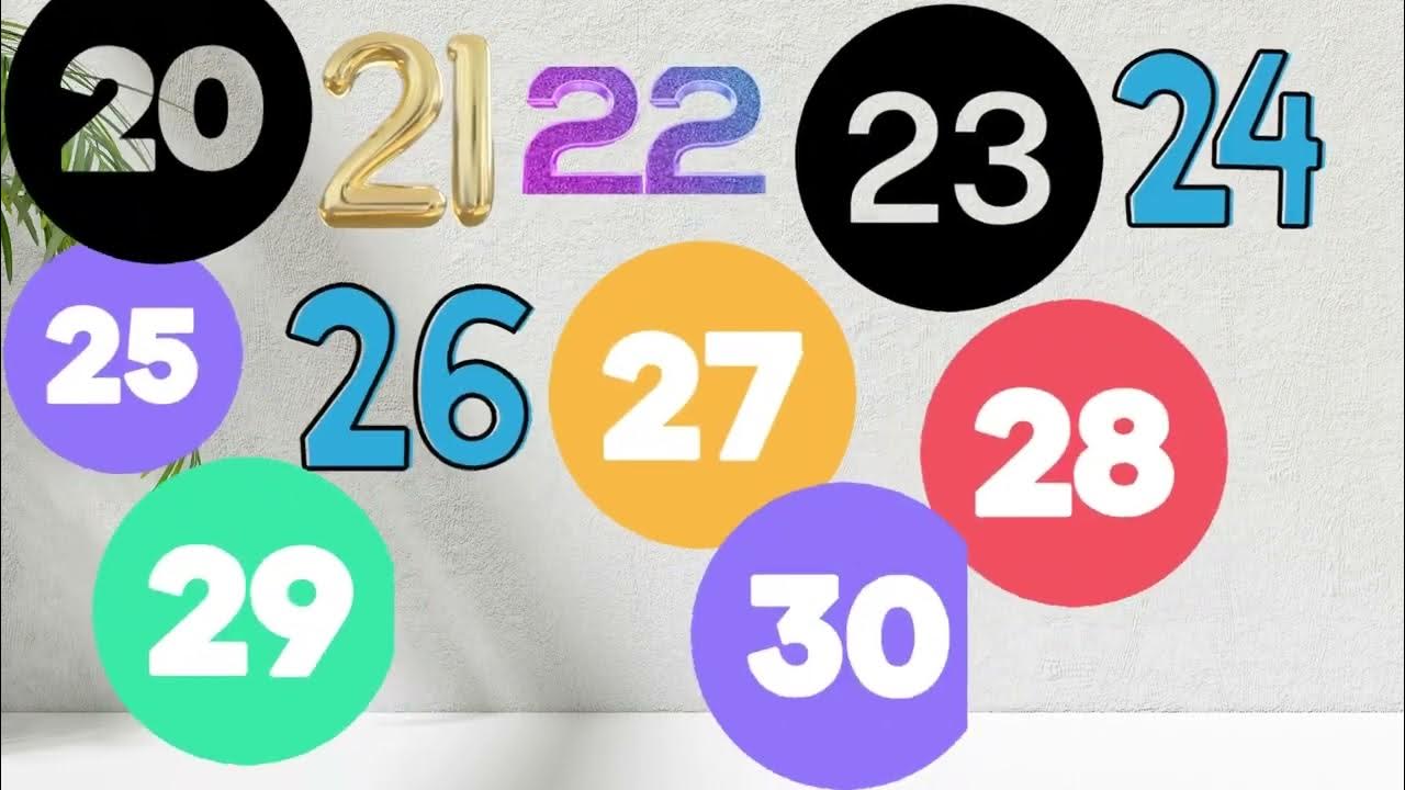 "Count to 30 with Fun! Numbers 20 to 30 Song for Kids 🎶 " - YouTube