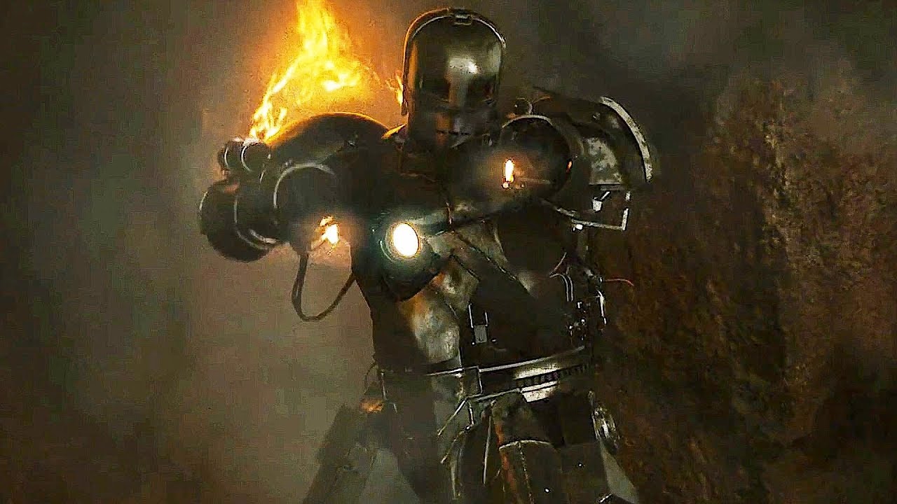 Iron Man Cave Battle Scene in Hindi - Iron Man (2008) - YouTube
