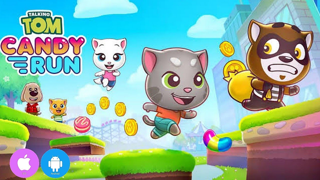 Talking Tom Candy Run Gameplay Android ios - YouTube