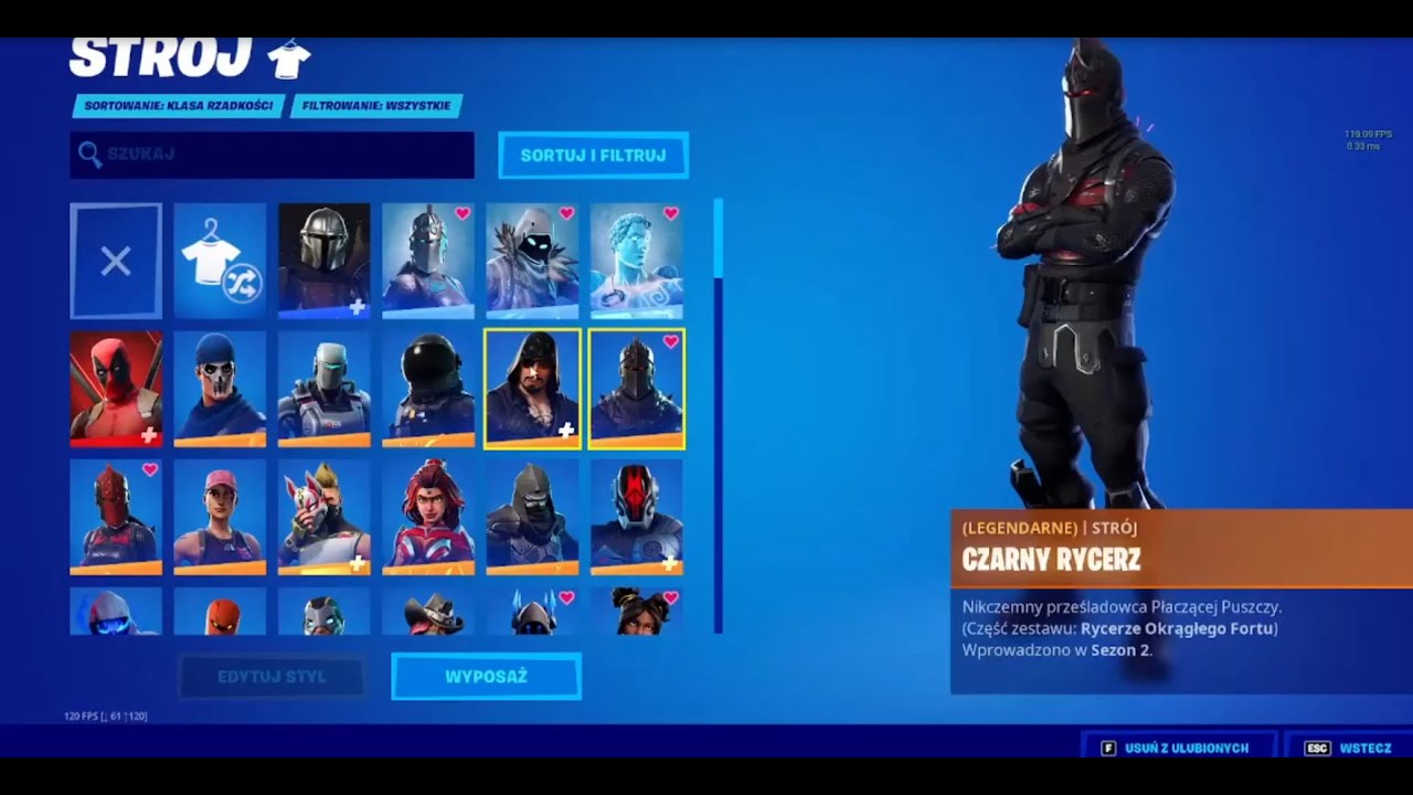 SPRZEDANE! 🔥Sprzedaje konto fortnite black knight travis minty🔥 - YouTube