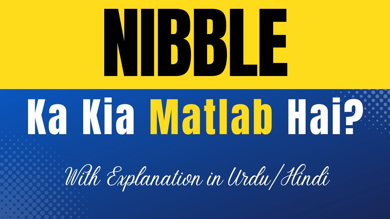 Nibble Meaning in Urdu |'NibbleKa Kia Matlab Hota Hai'| Urdu/Hindi ...