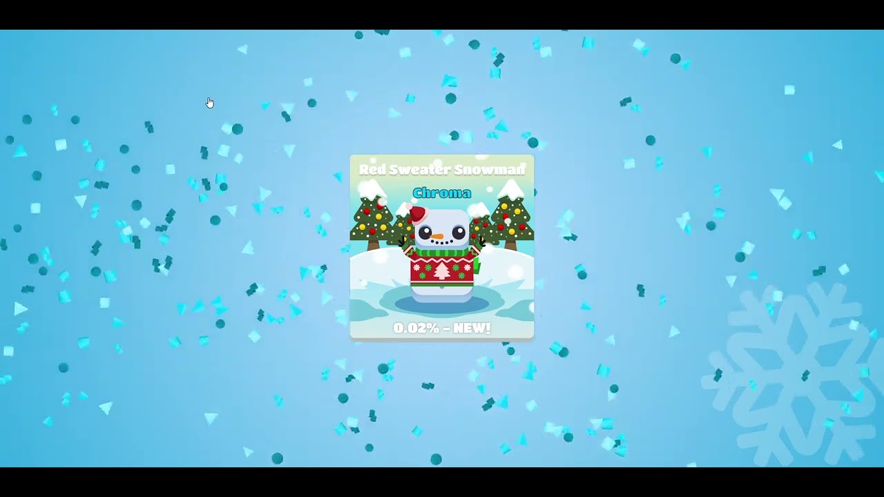 i got the RED SWEATER SNOWMAN! (0.02%) Opening up the Blizzard pack Pt ...