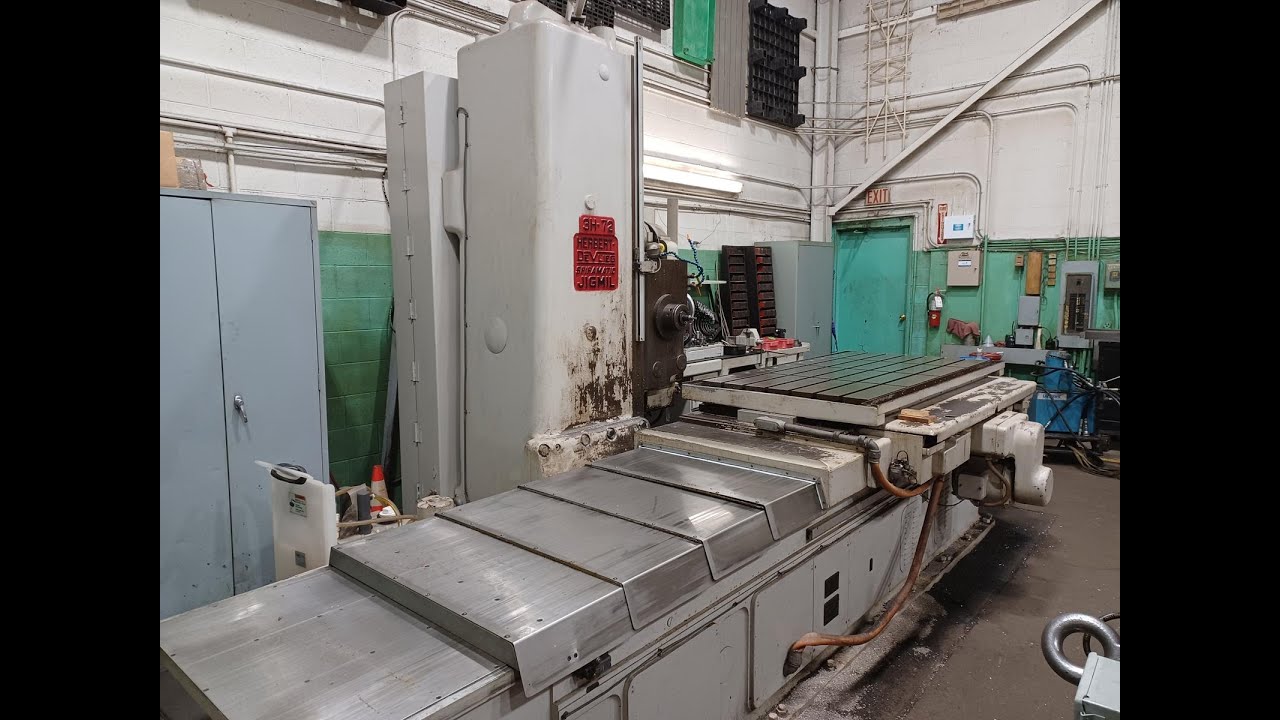 DeVlieg 3H72 Horizontal Boring Mill - YouTube