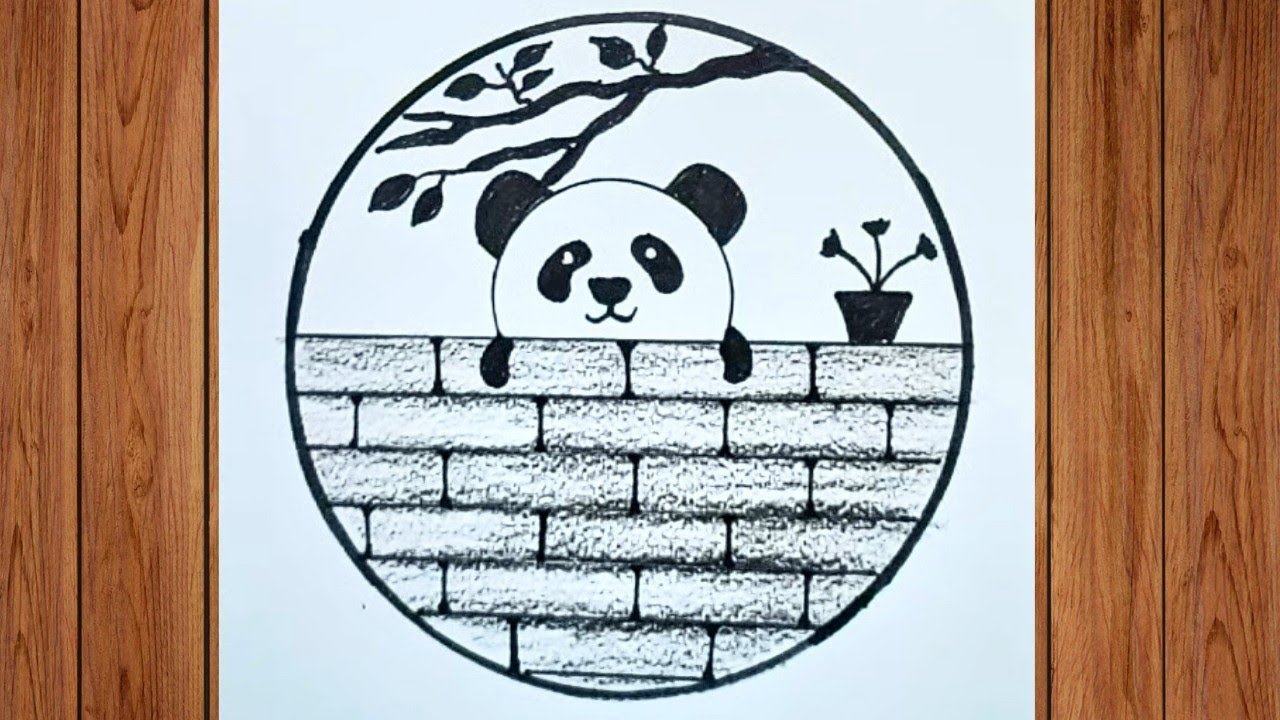 Cute Panda Wall Drawing | Easy Pencil Sketch for Beginners # ...