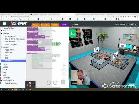 using color sensors in FTC SIM - YouTube