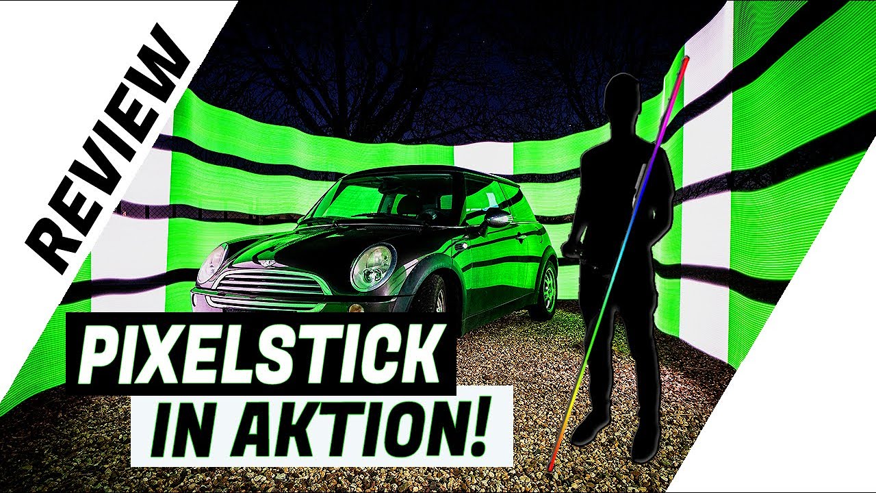Pixelstick I Lichtmalerei in der Nacht - YouTube