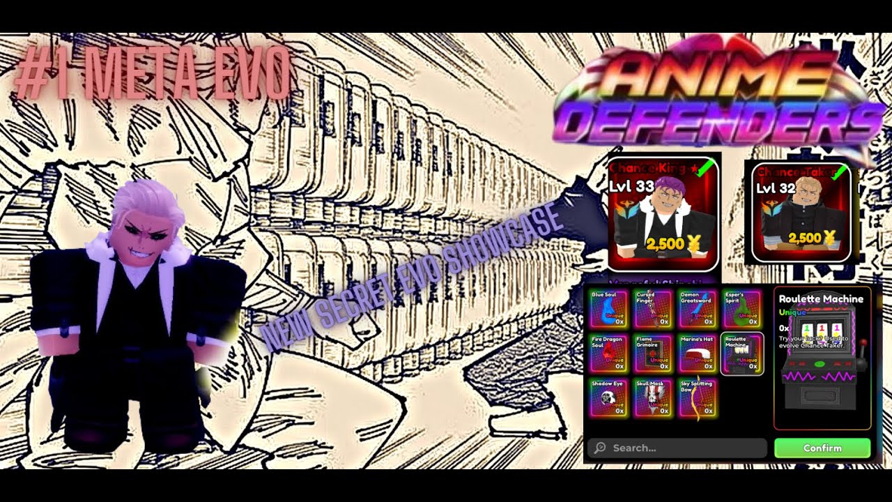 Anime Defenders Meta #1 Unit Secret Hakari Evo Unit Showcase!!!! - YouTube