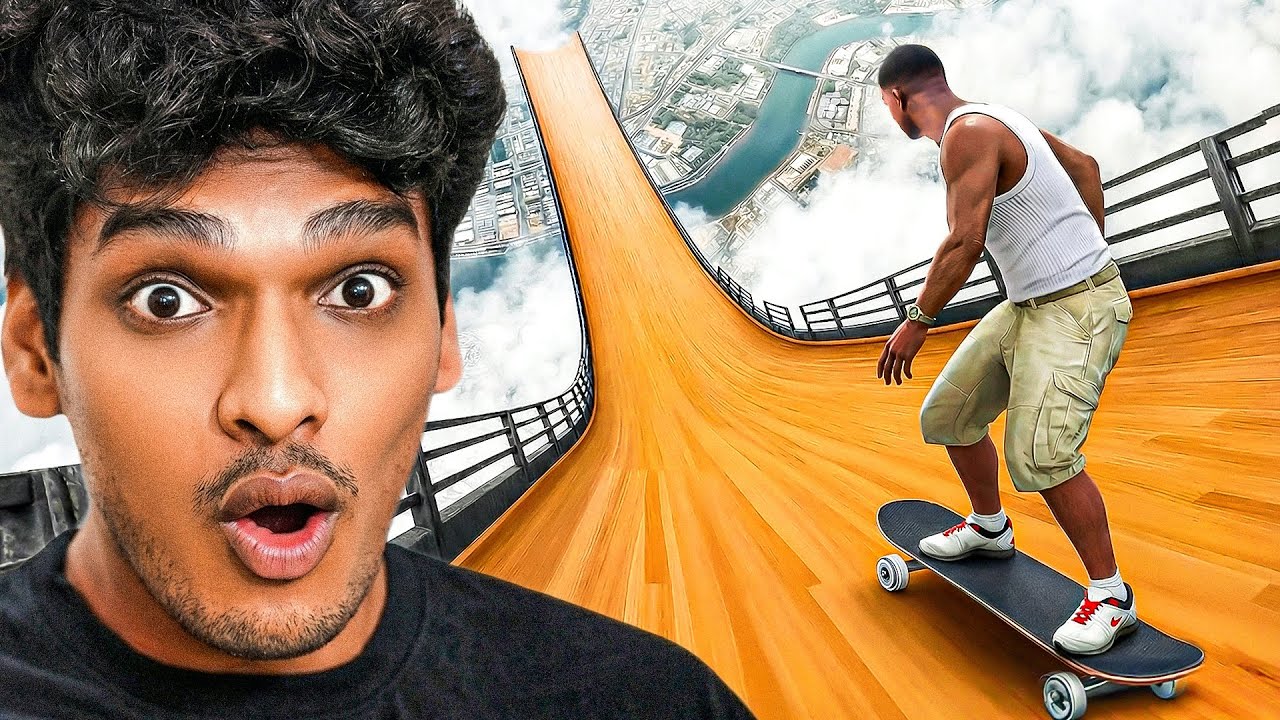 I Tried The MEGA RAMP in SKATE… and This Happened! 😵🛹 - YouTube