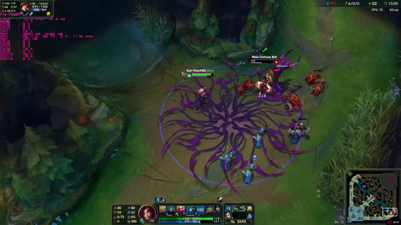 1080p vsync 75hz Very High - League of Legends RX 480 4GB + Ryzen 5 ...