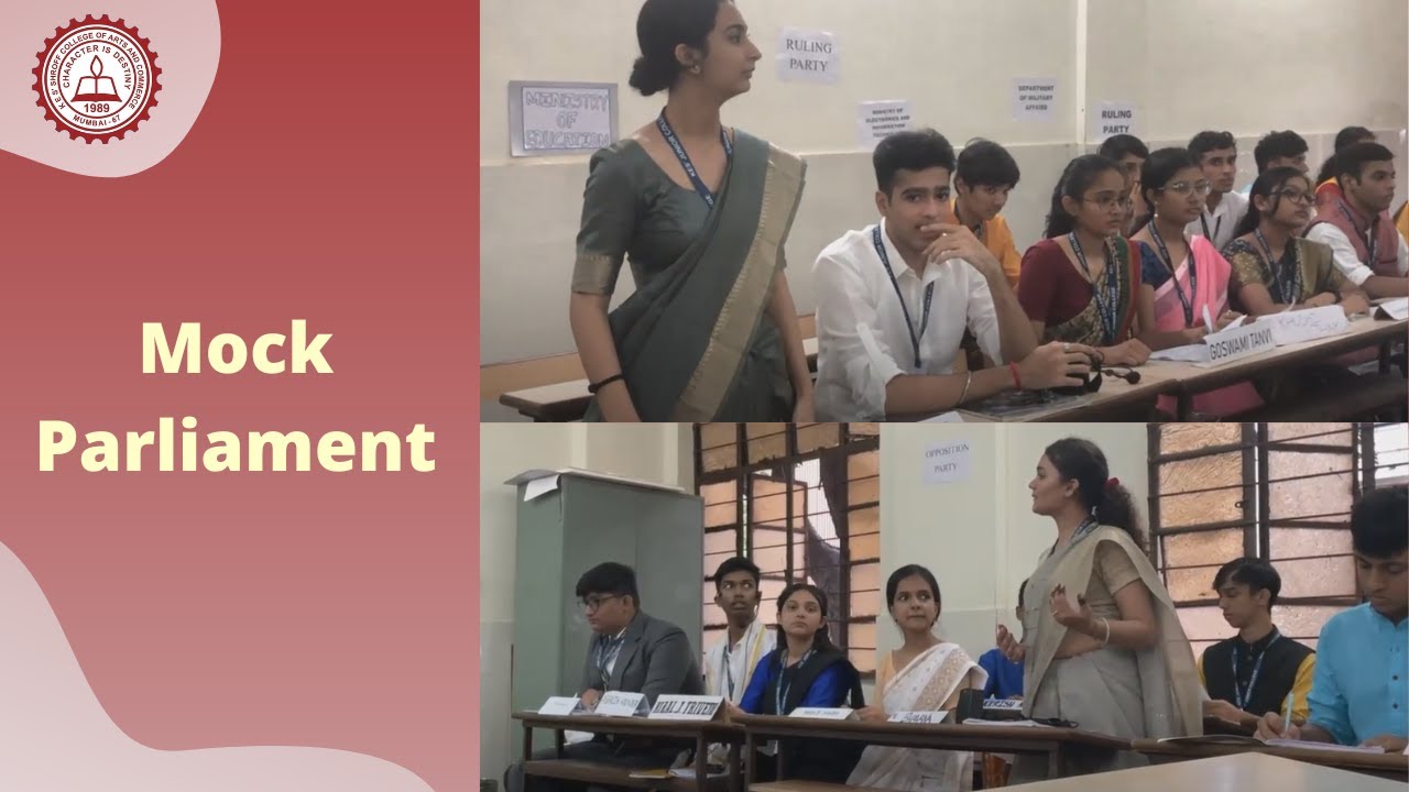 Mock Parliament | Junior College @KESShroffCollege1 - YouTube