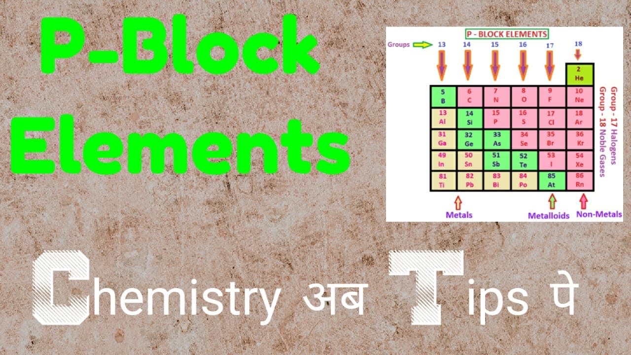 P-Block Elements || unit 1|| part 3|| class 11|| - YouTube