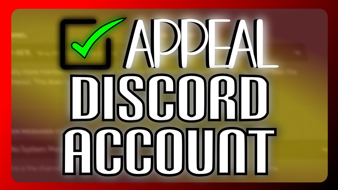 How To Appeal Your Disabled Discord Account In 2024! | Discord Swift ...