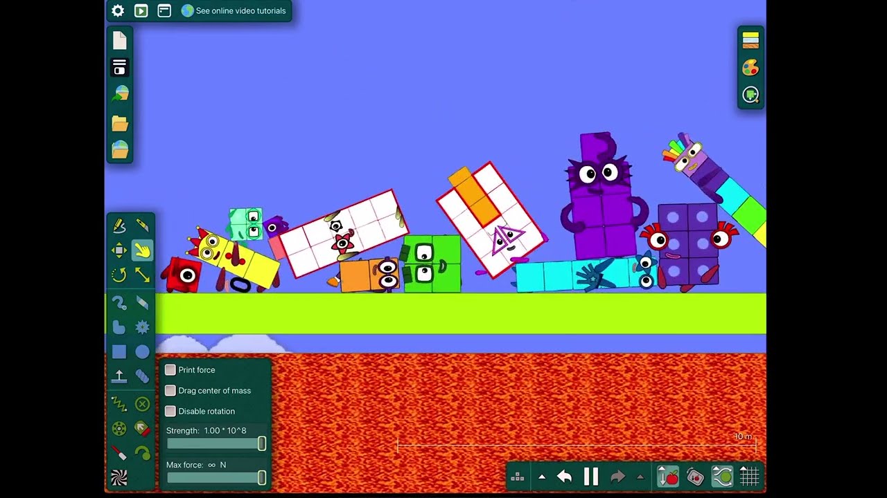 Numberblocks Floor is Lava part7 - YouTube