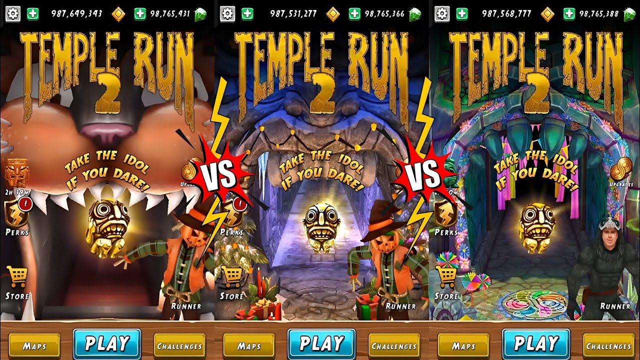 Temple Run 2 Best Maps Vs Gameplay - YouTube