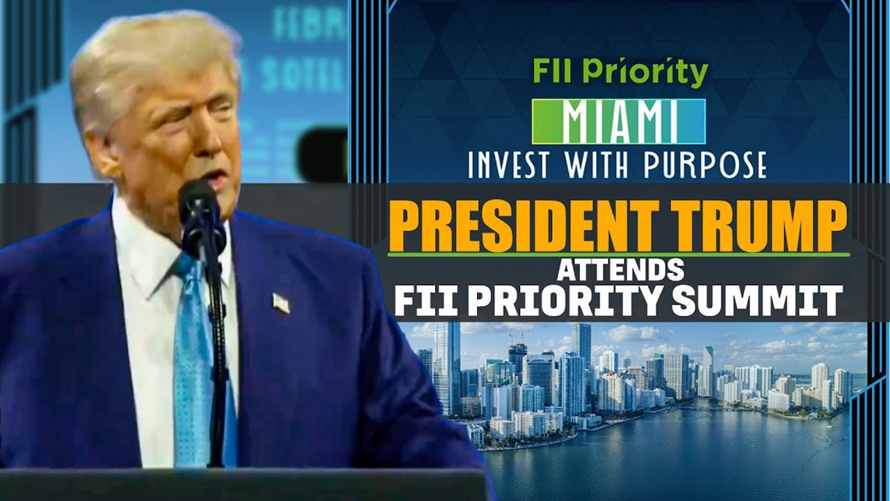 President Donald Trump attends FII Priority Summit in Miami |USA ...