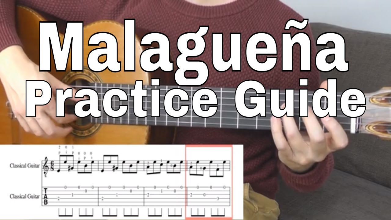 Malagueña - Guitar Practice Guide - YouTube