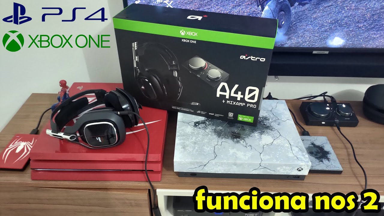 Astro A40 Mixamp PRO para Xbox One funciona no PS4 ? SIM - YouTube