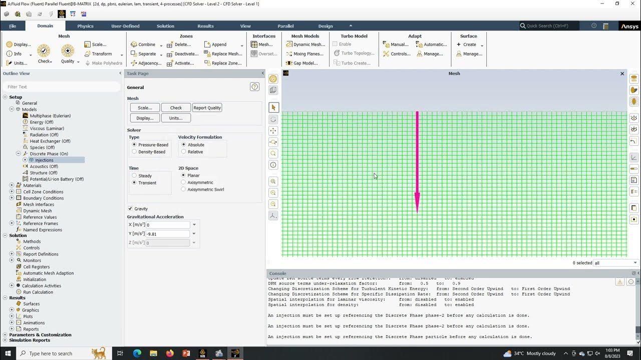 PARTICLE FLOW SIMULATION USING CFD - DISCRETE PHASE MODEL - Ansys Fluent Tutorials - YouTube