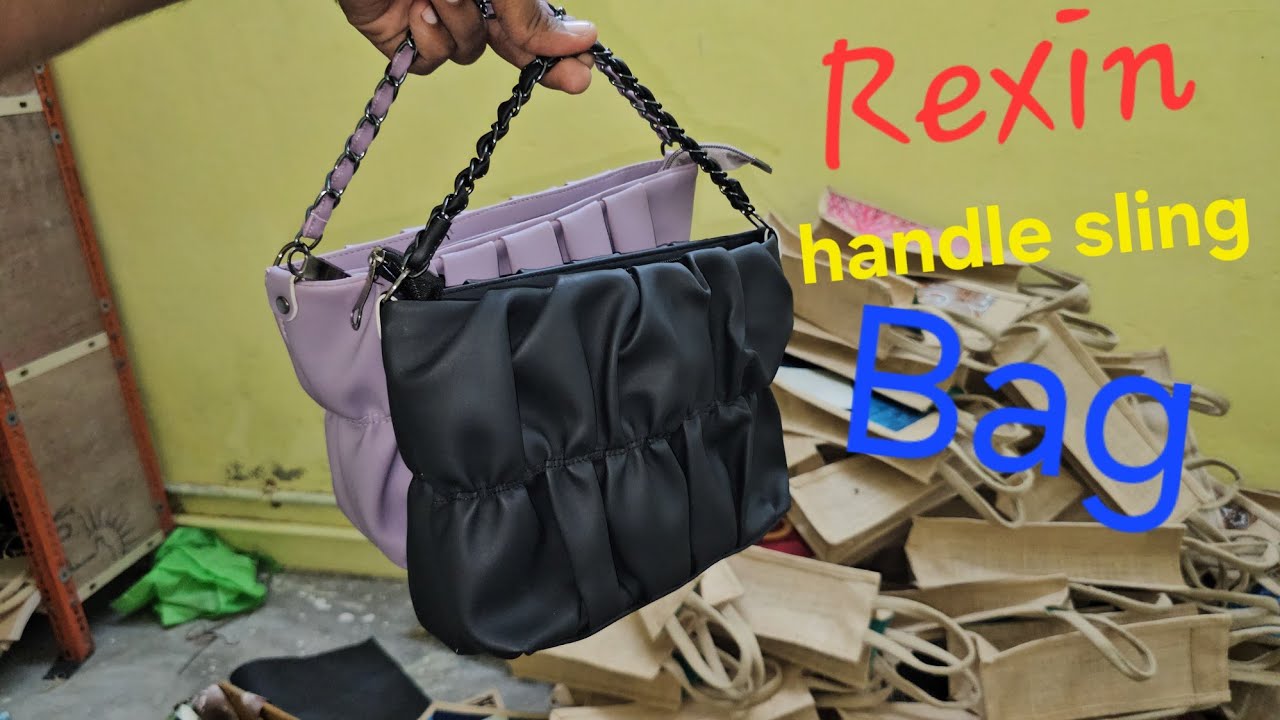 Rexin sling new collections handle sling bag 👜 ️ - YouTube