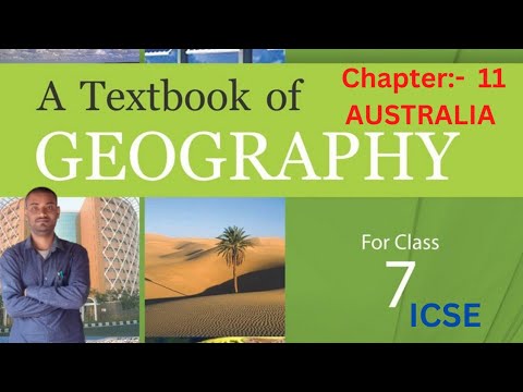 Class 7 Geography Chapter 11 ICSE | Australia - YouTube