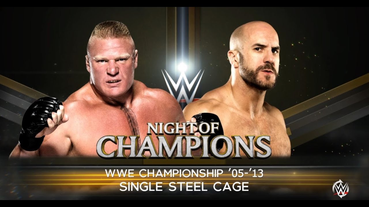Brock lesnar vs Cesaro - Steel Cage Match-WWE-2K16-GAMEPLAY - YouTube