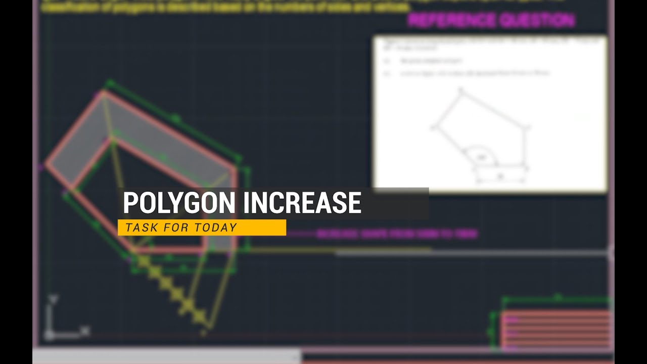 AutoCAD: Polygon Increase Construction [Past CXC Question] - YouTube