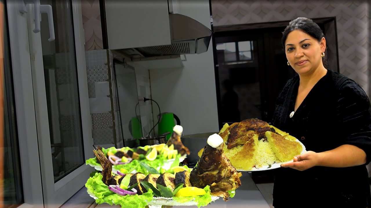 Fish and Chicken Lavangi in a new way, and pilaf is another delicious ...