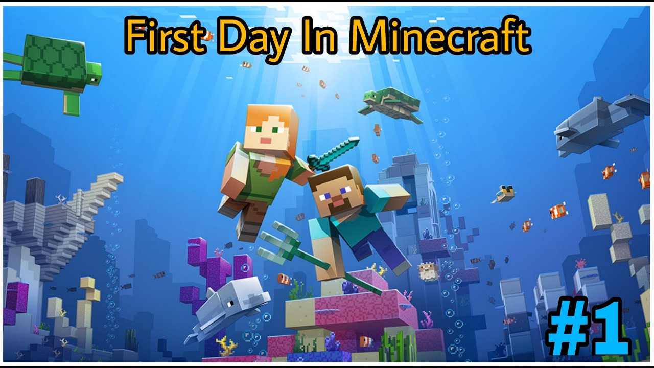 First Day In Minecraft || Minecraft Series #1 || Anywhere Door - YouTube