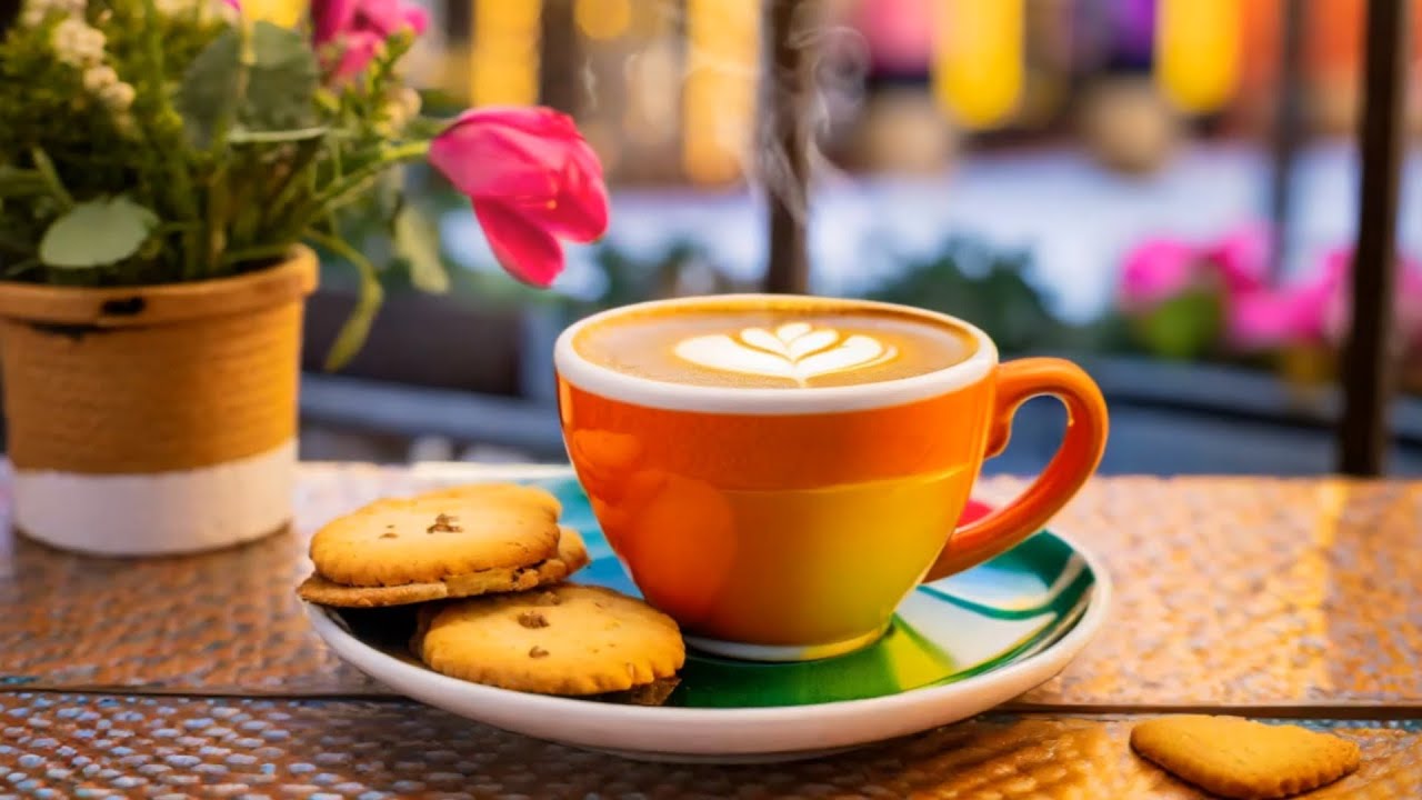 Happy Morning Coffee Shop Music | Relaxing Piano Music for Work and ...