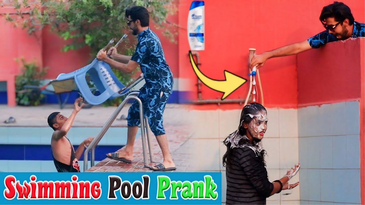 Funny Swimming Pool Prank || BY AJ Ahsan || - YouTube