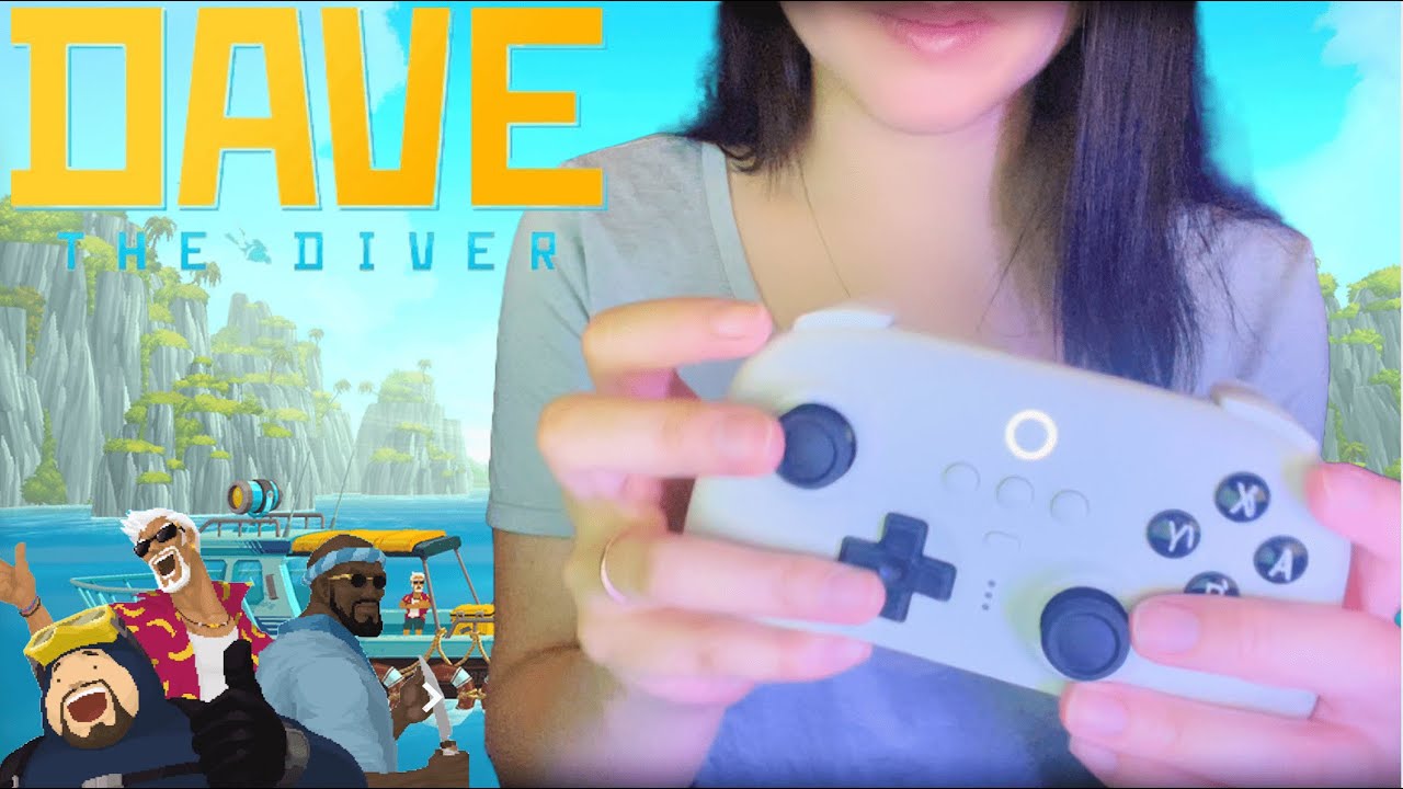 ASMR Dave the Diver Gameplay (Relaxing Controller Sounds) 🎮🌙 - YouTube