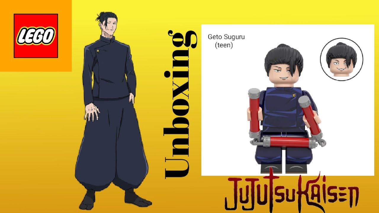 Unboxing and Rebuilding Geto Suguru Lego Minifigure from Jujutsu Kaisen ...