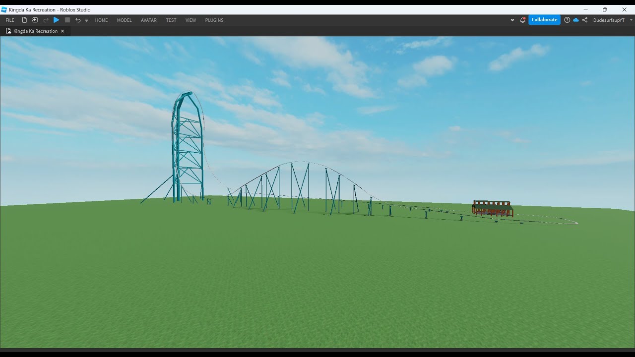 Remaking Kingda Ka in ROBLOX, Track redone. - YouTube