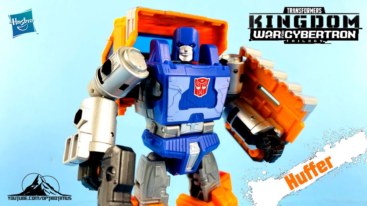 Transformers War for Cybertron Kingdom Deluxe Class HUFFER Video Review ...