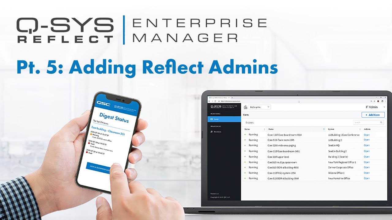 Q-SYS Reflect Enterprise Manager pt.5: Adding Reflect Admins - YouTube