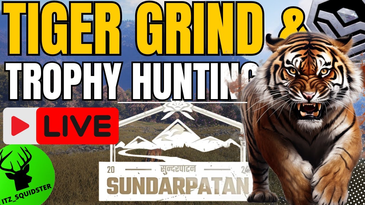 Tiger SUPER RARE GRIND!!! Trophy Hunt Too!! - Call of the Wild - YouTube