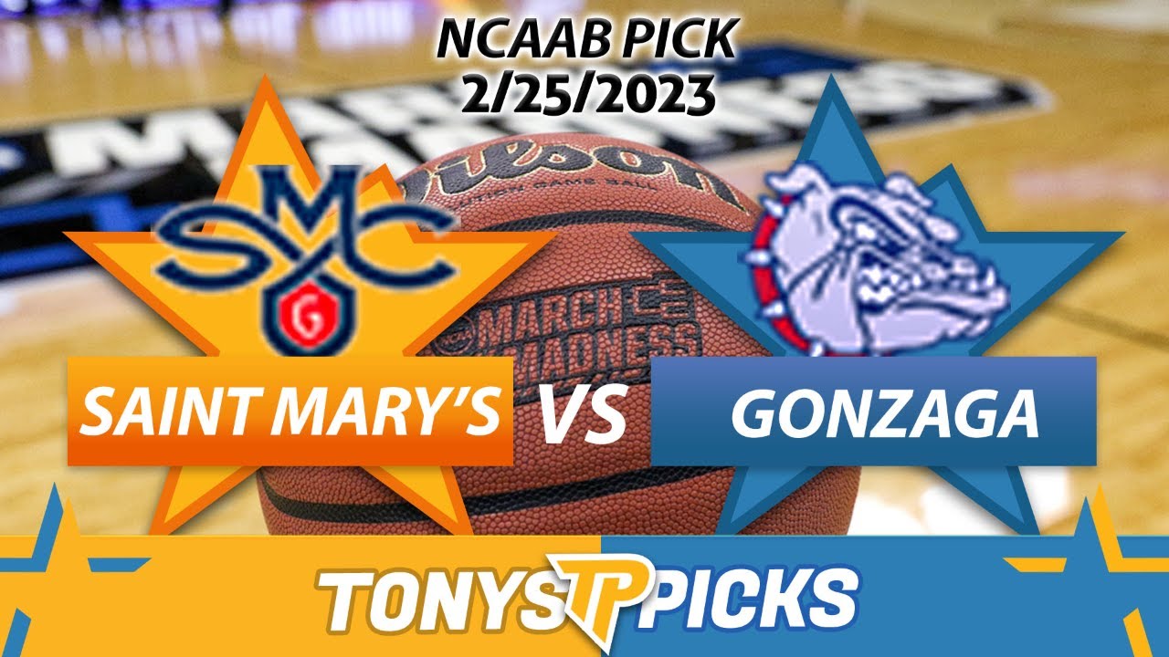 Saint Mary’s vs. Gonzaga 2/25/2023 FREE College Basketball Expert ...