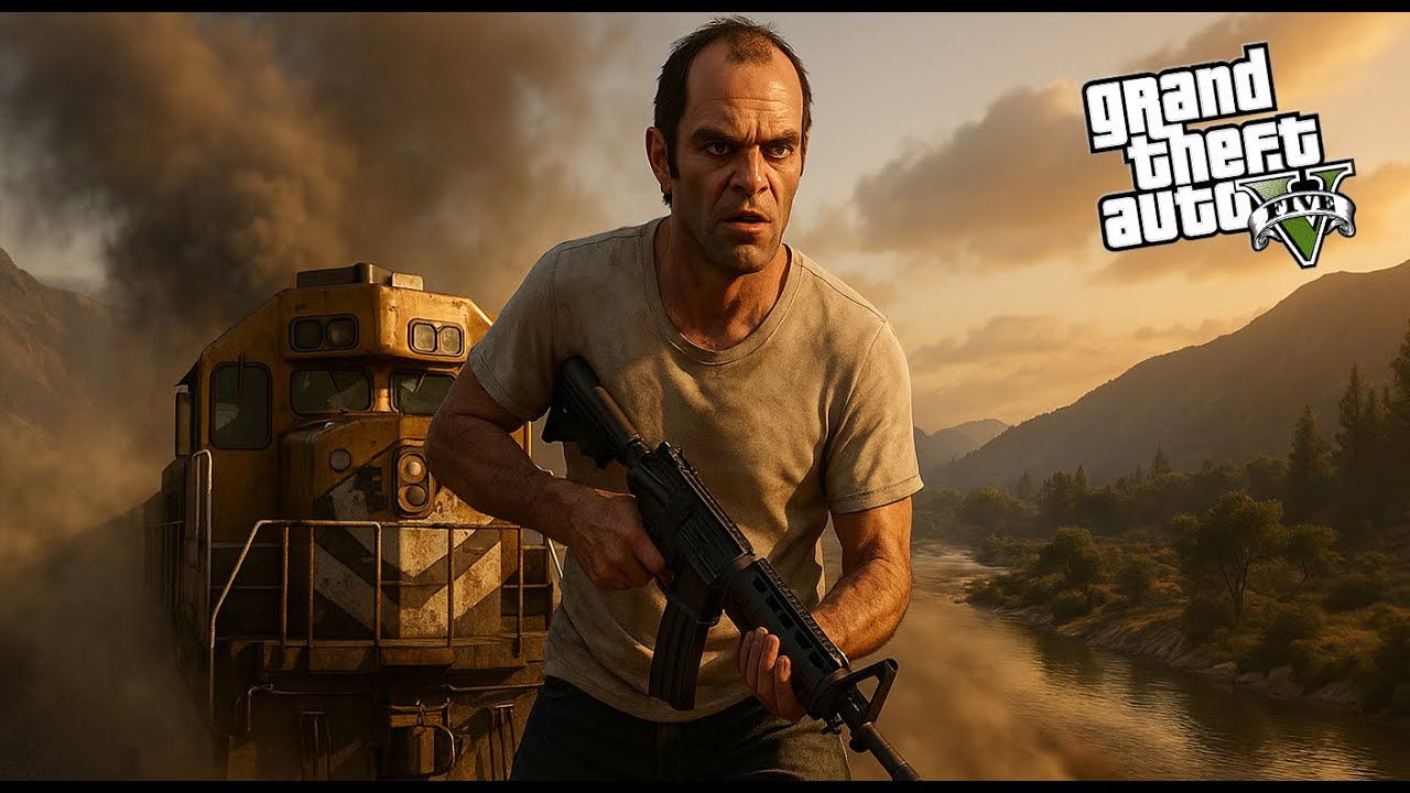 🚂 Trevor & Michael's Epic Train Heist! | GTA V Derailed Mission ...