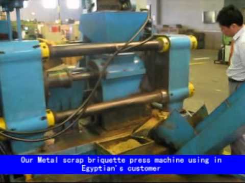 metal chips briquette machine compress brass chips in a valve ...